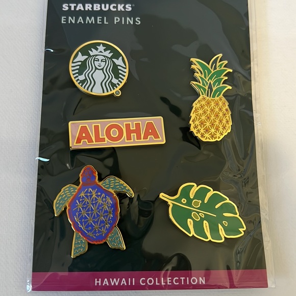 Starbucks | Bags | Starbucks Hawaii Collection Pins And Tyvek Pouch ...